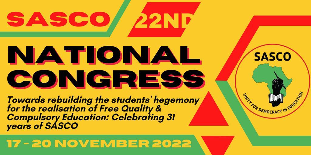 SASCO 22nd NATIONAL CONGRESS UPDATE - SASCO
